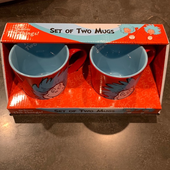 Dr. Seuss | Dining | Dr Seuss Mugs Thing And Thing 2 Set | Poshmark